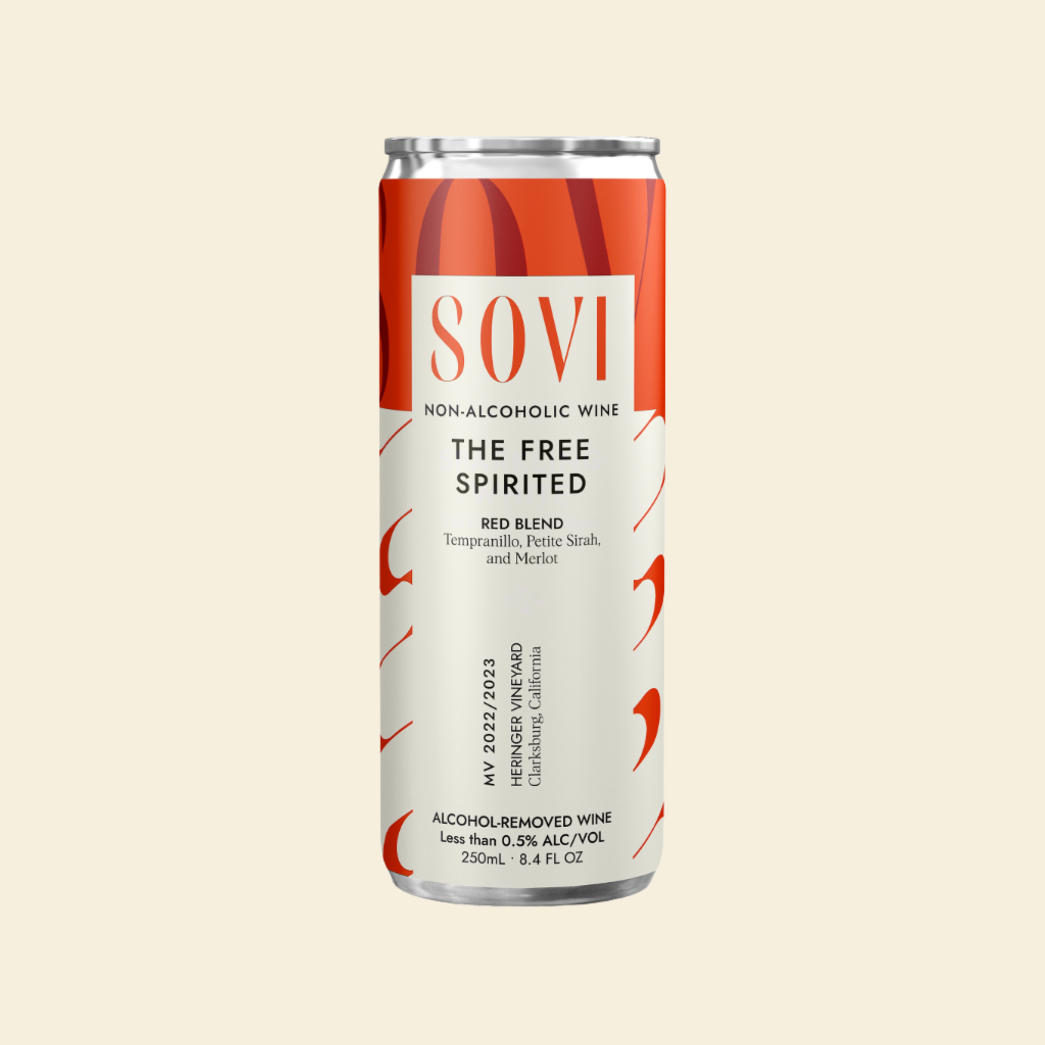 Sovi - Free Spirited Red Blend - Nonalcoholic Wine - 4-Pack